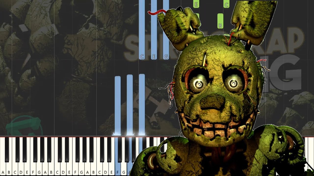 SPRINGTRAP SONG By iTownGamePlay - "Five Nights at Freddy's 3" (Piano ...