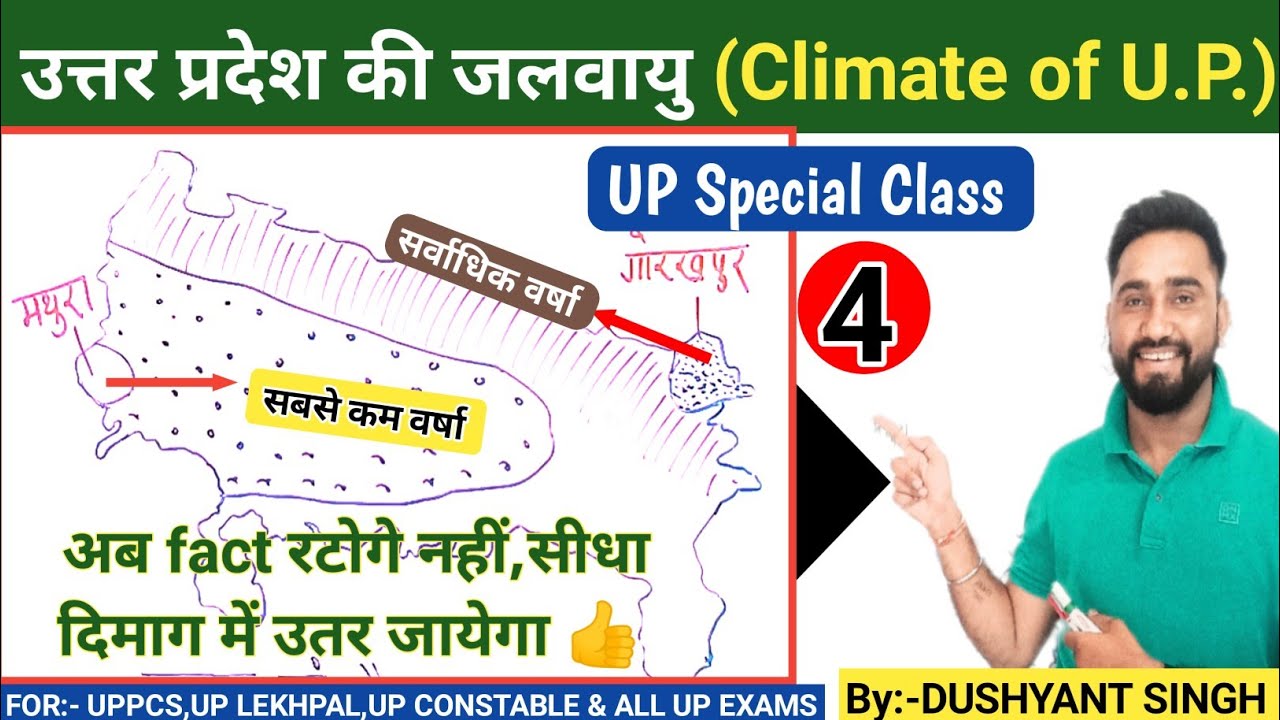 उत्तर प्रदेश की जलवायु Climate of uttar pradesh|weather & seasons of up ...