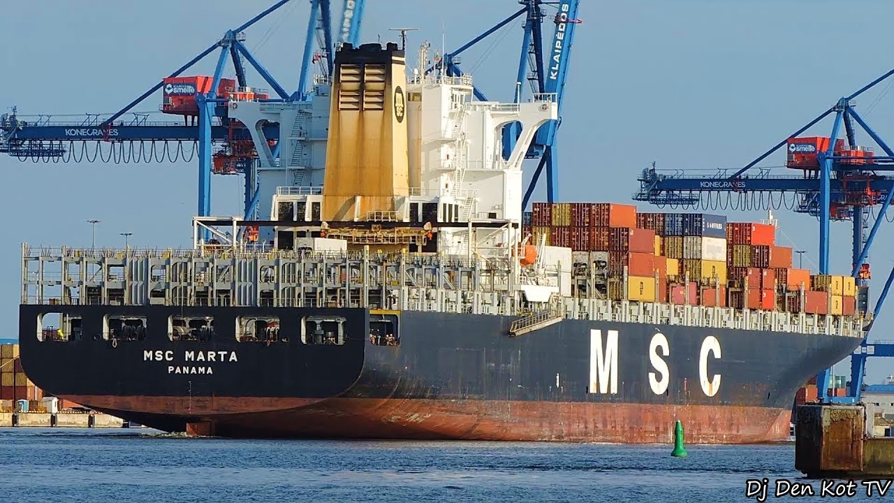 MSC MARTA in Klaipeda Port - YouTube