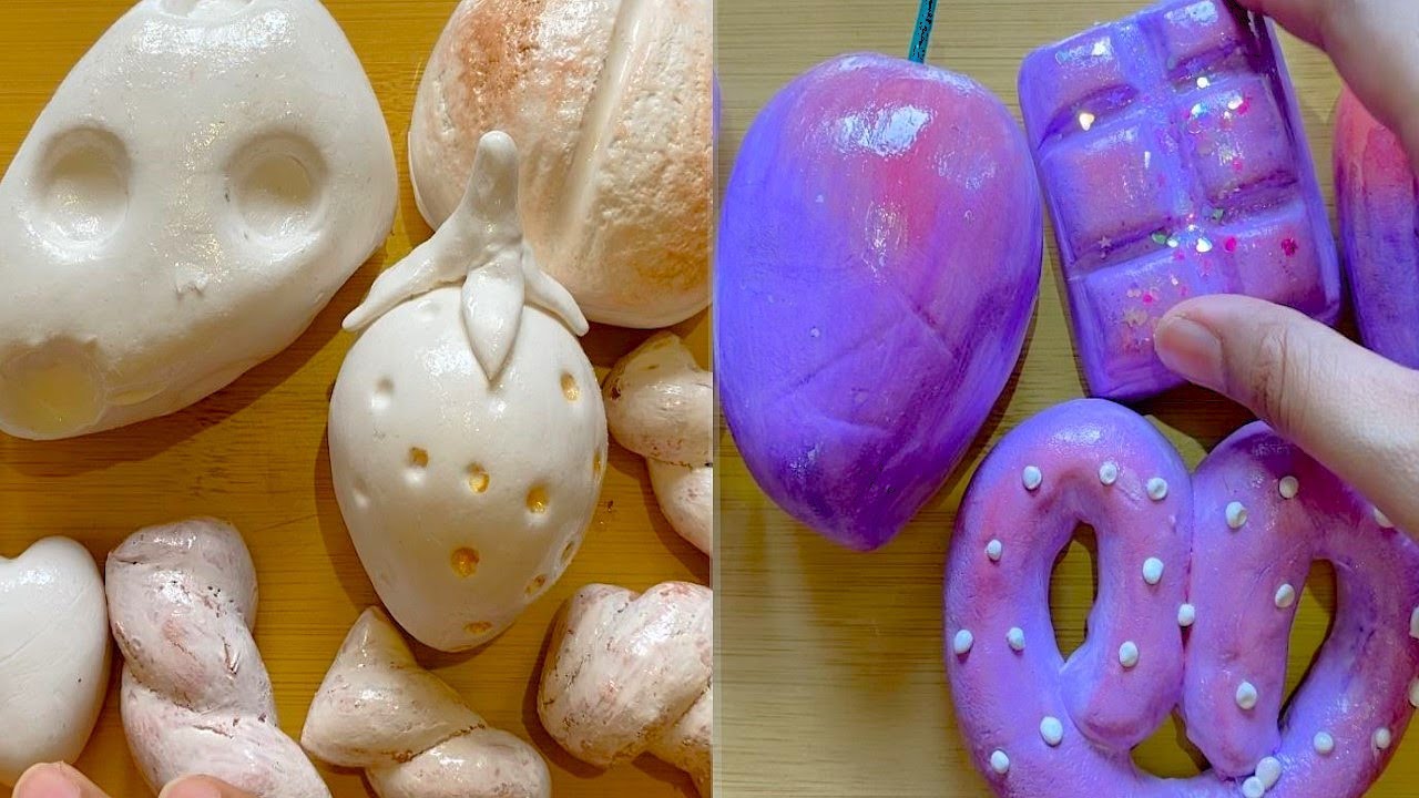 Clay cracking popping collection - YouTube