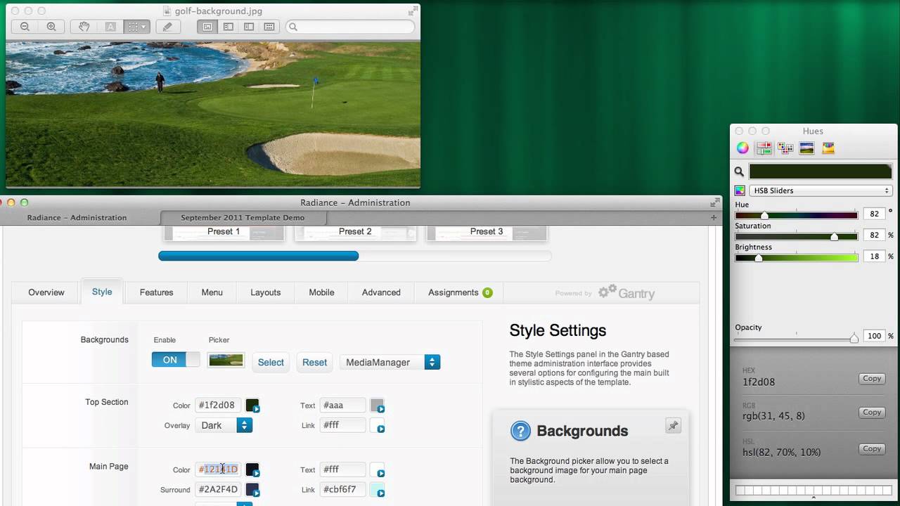 Modify Joomla Radiance Template in under 2 minutes - YouTube