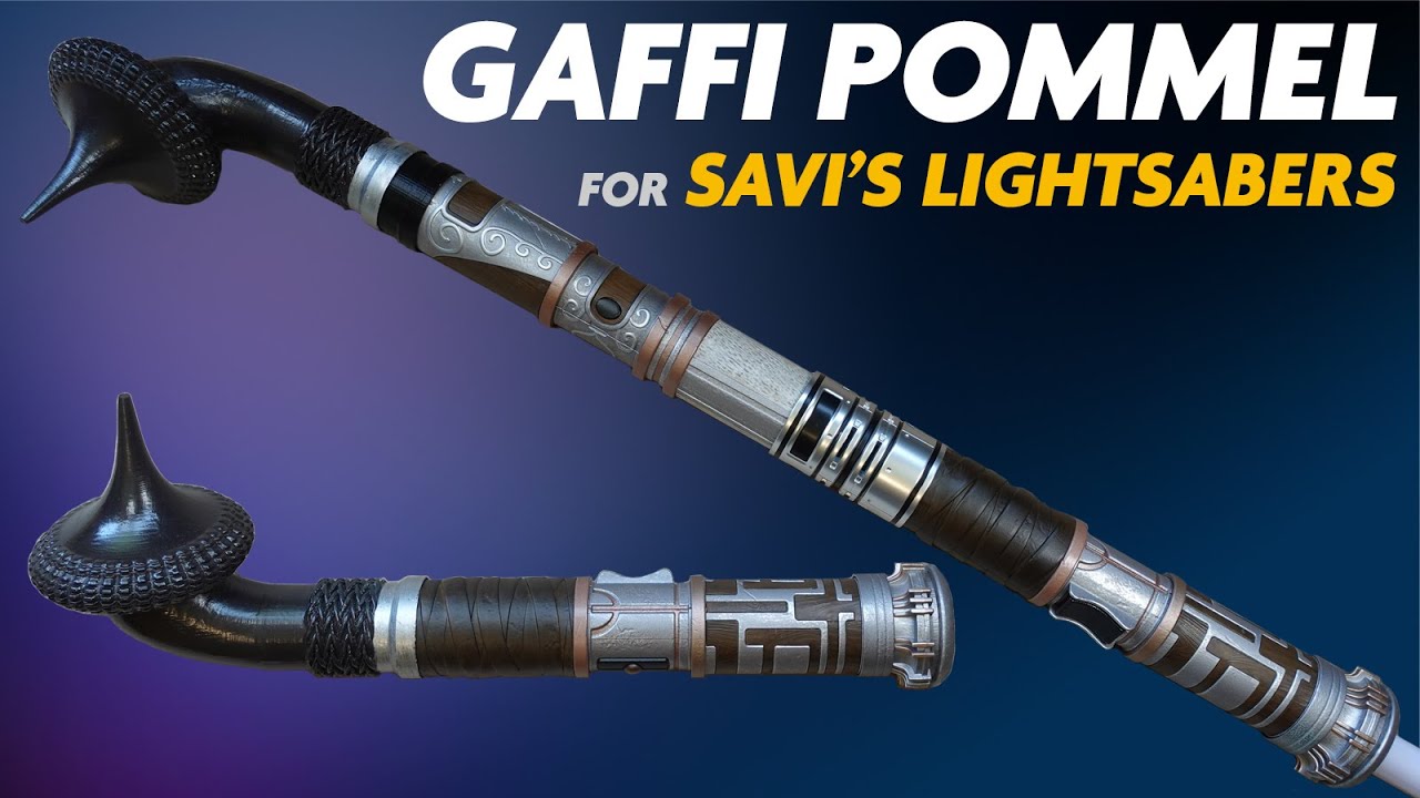 Gaffi Stick Pommel for Savi's Lightsabers - YouTube