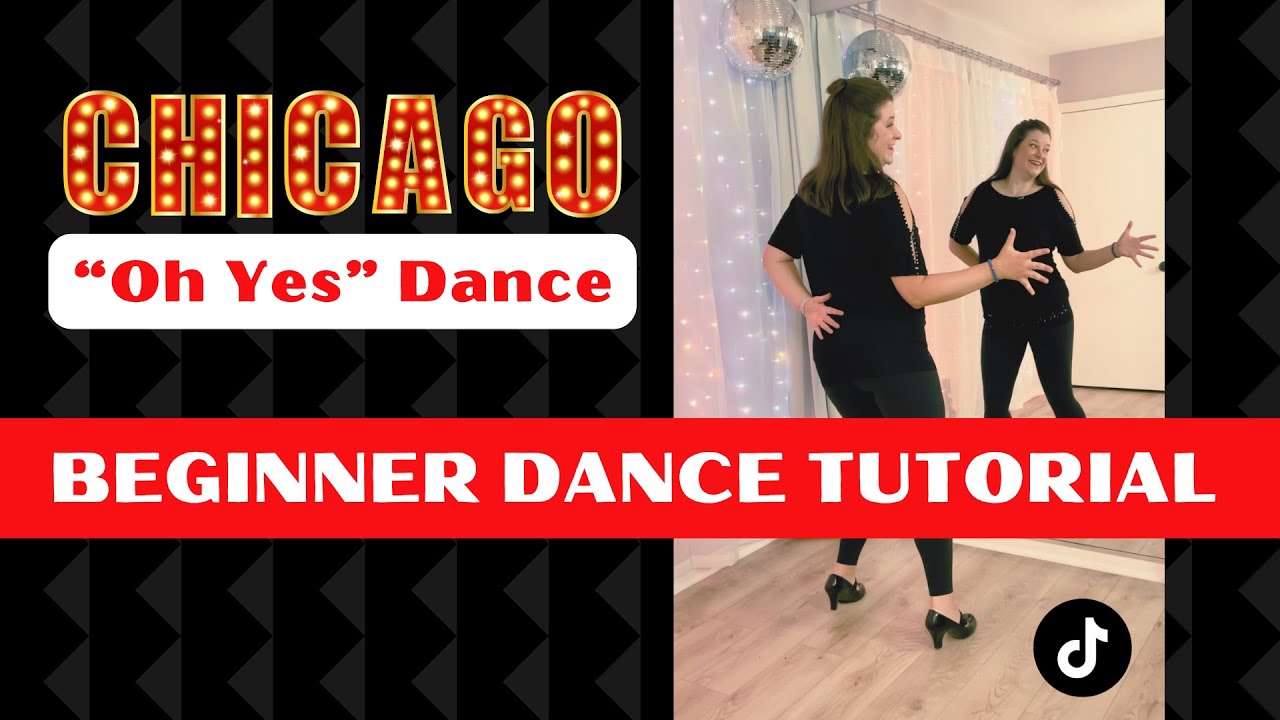 Chicago "Oh Yes" Dance 🤗 (BEGINNER DANCE TUTORIAL) 🤗 Back-view & Step ...