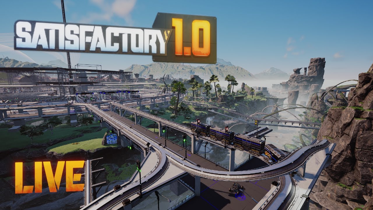 I'm ADDICTED To Building Bridges!! - Satisfactory Live !commands ...