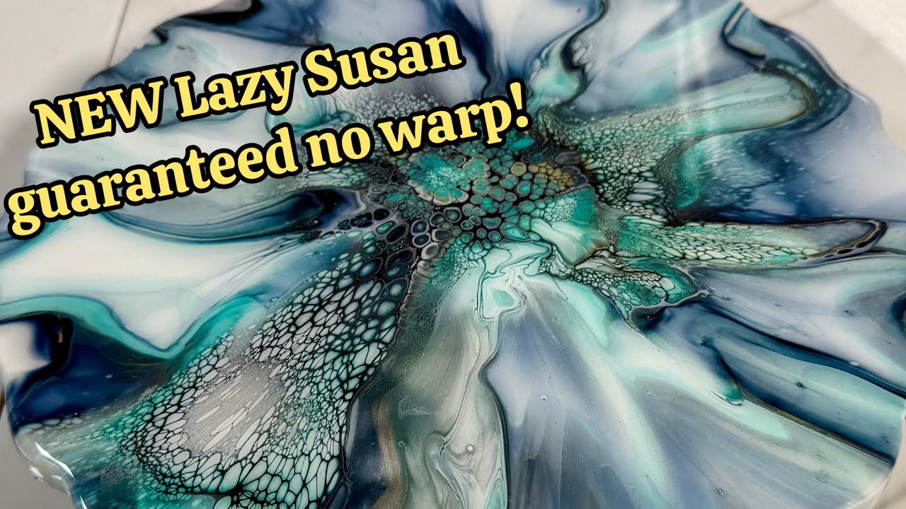 448. NEW Lazy Susan Option!! Acrylic Painting Tutorial, Functional Art ...