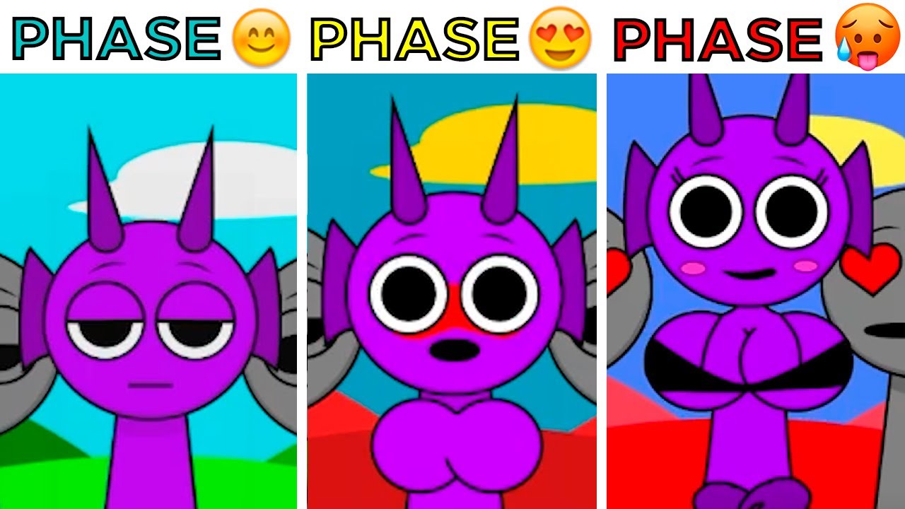 All Phases of DURPLE (PURPLE) in New SUS Mod Incredibox Sprunki : From ...