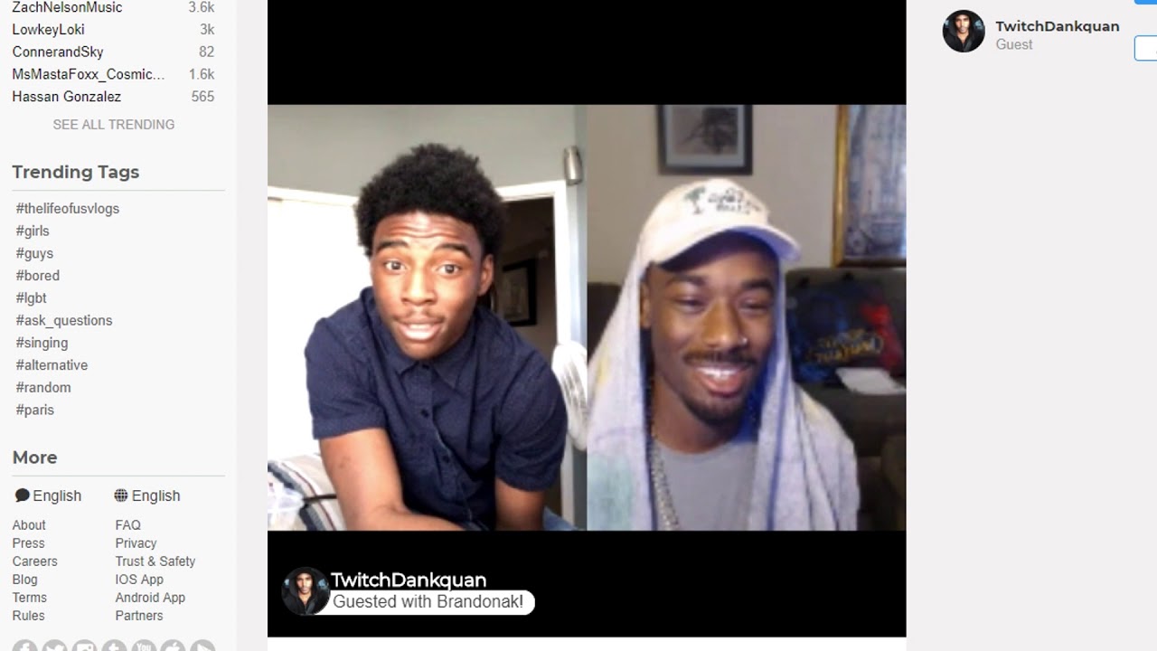 Brandon Keith vs Dankquan YouNow Broadcast [FULL VERSION] - YouTube