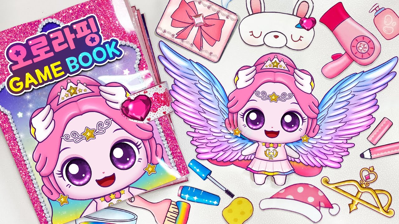 슈팅스타 캐치티니핑 오로라핑 게임북 블라인드백 Auroraping Squishy Game book ASMR - YouTube