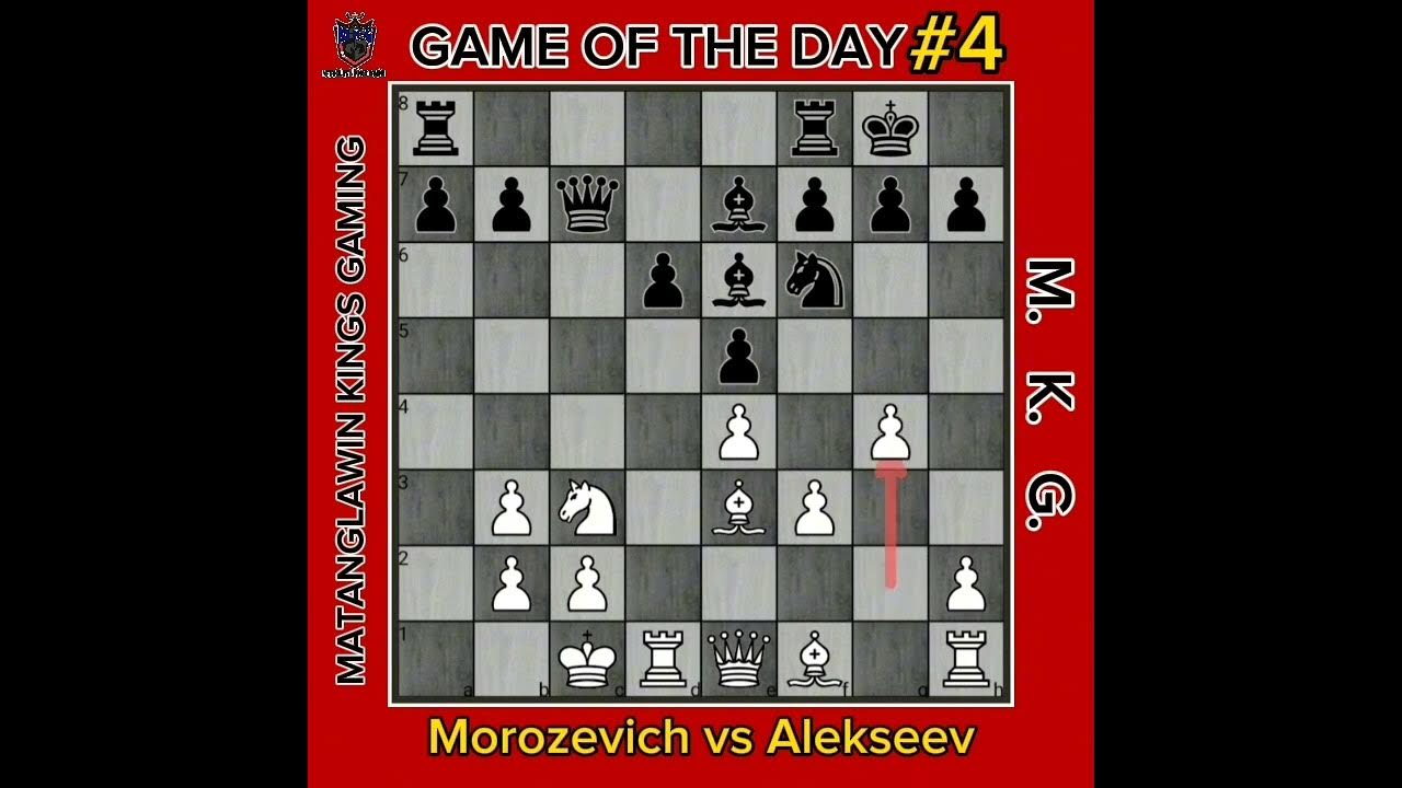 Game of the Day No.4 | Alexander Morozevich vs Evgeny Alekseev | Russia ...
