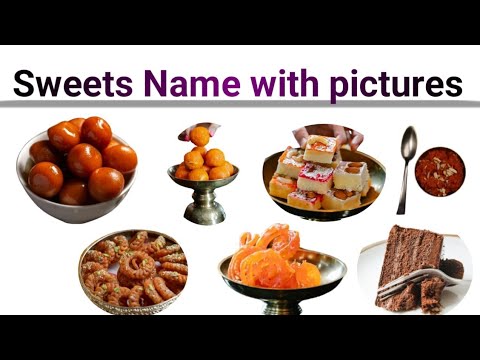 Learn Sweets Name in English🍨|Delicious Sweet Names for Kids|Indian ...