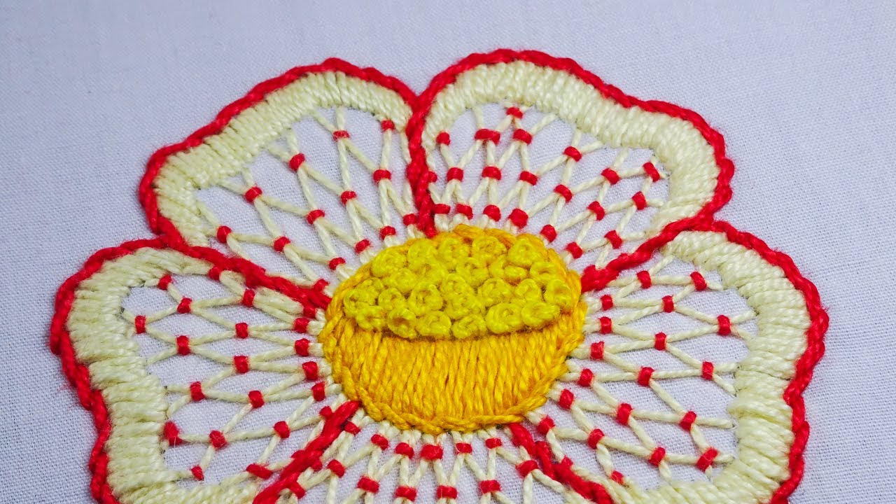 Hand Embroidery Creating Stunning Flower Designs with Needle and Thread ...