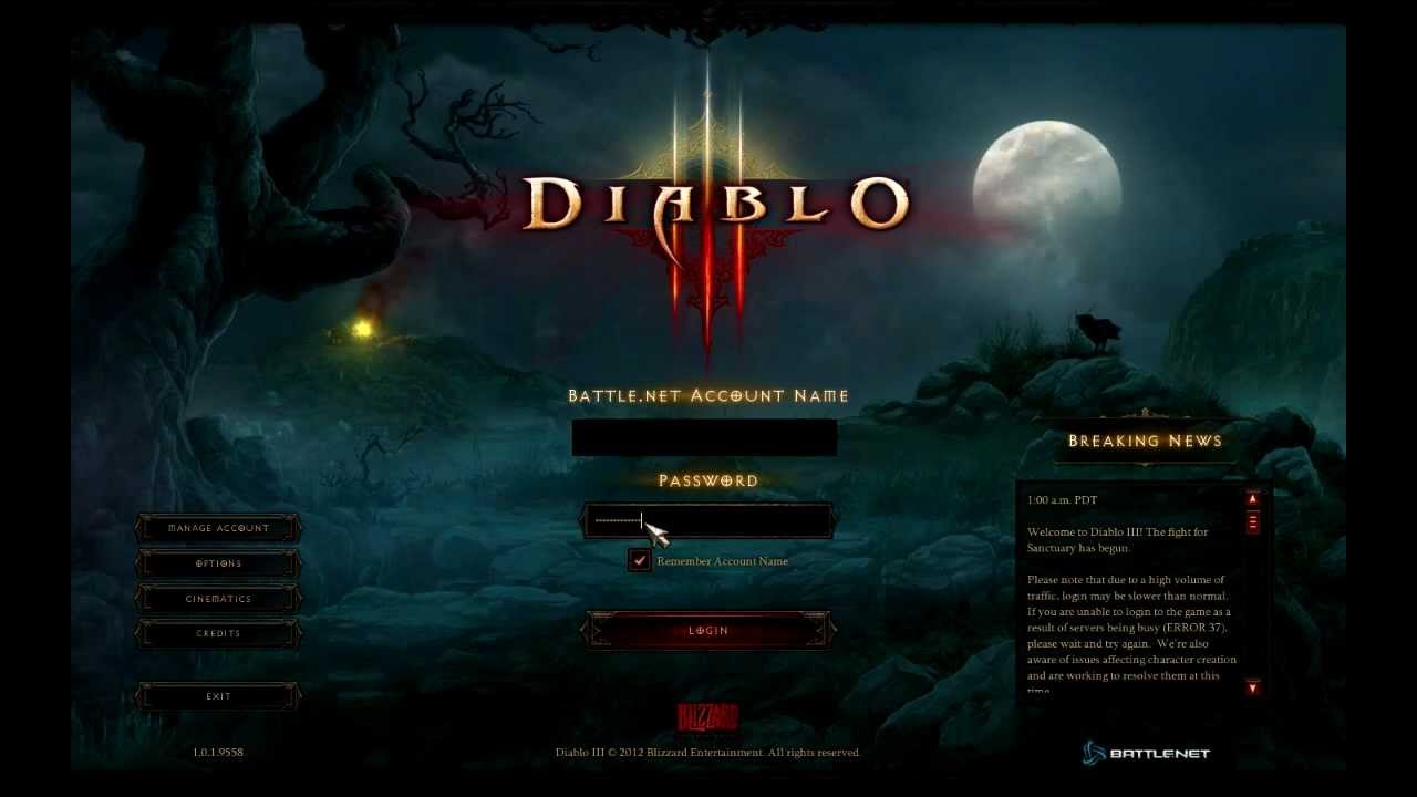 Error 37 - Diablo III - YouTube
