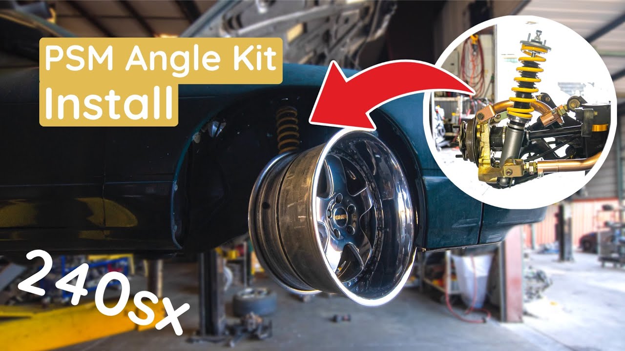 How to Install a PARTS SHOP MAX Angle Kit on a S13 240SX - YouTube