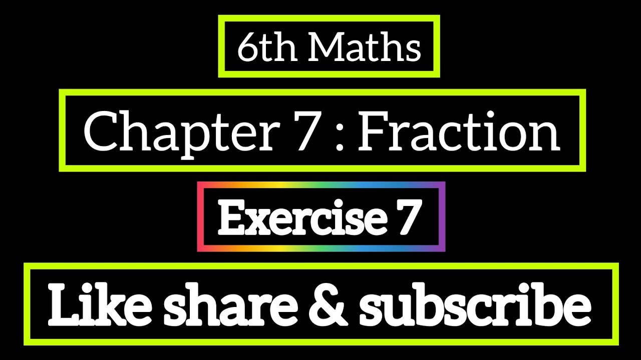 Chapter 7 Exercise 7 Class 6th Maths YouTube chapter-7-exercise-7-class-6th-maths-youtube