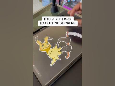 EASIEST WAY TO OUTLINE STICKERS IN PROCREATE #art #howto #digitalart ...