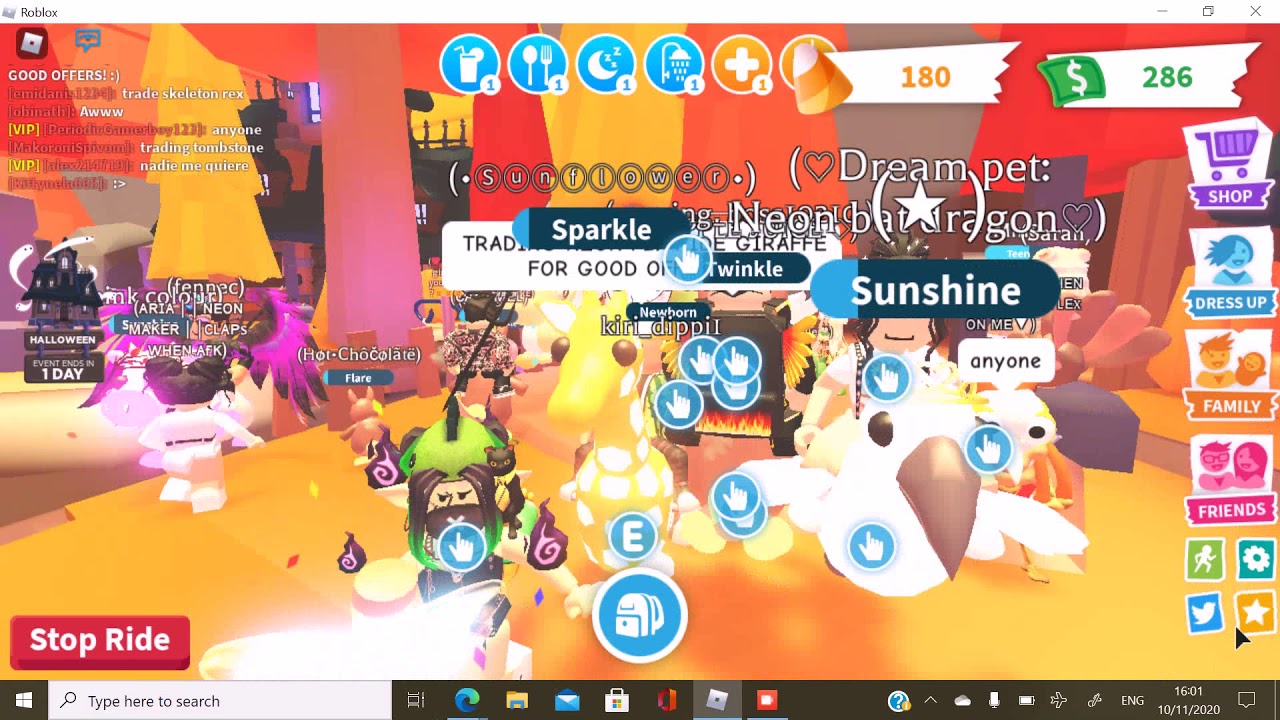 TRADING NFR GIRAFFE IN ADOPT ME ON RICH SERVERS/TRADING SERVERS [ROBLOX ...