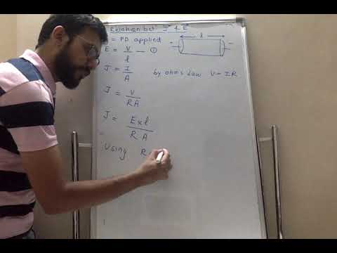 9 Relation between electric field & current density - YouTube