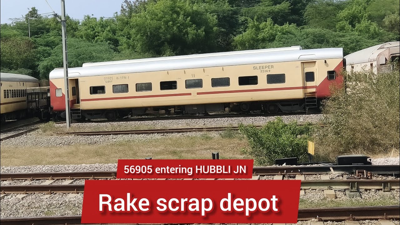 56905 entering HUBBLI JN with WDP4 - YouTube