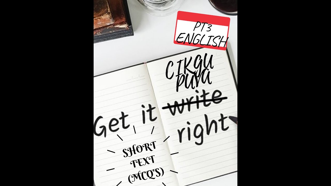 PT3 English - Short Text (MCQ’s) - YouTube