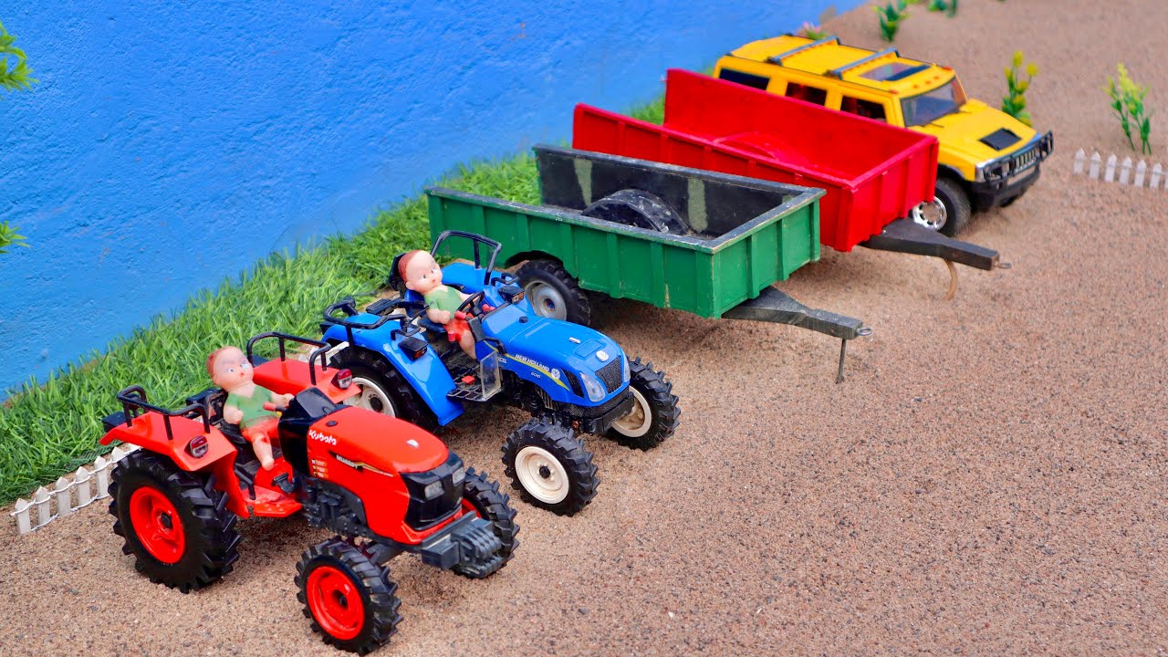 Pipe Shifting work From Tractor -Trolley | Kubota Mu4501 & New Holland ...