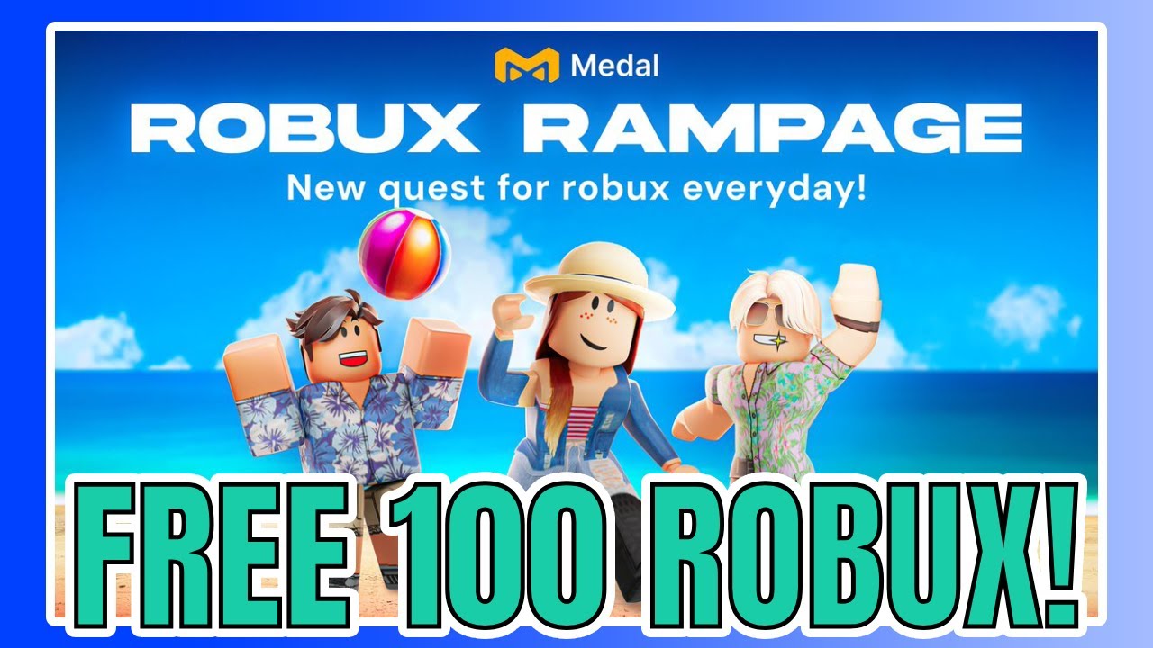 [MEDAL TV JUNE ROBUX RAMPAGE] Free 100 Robux (DEADFRONT Badge Quest ...