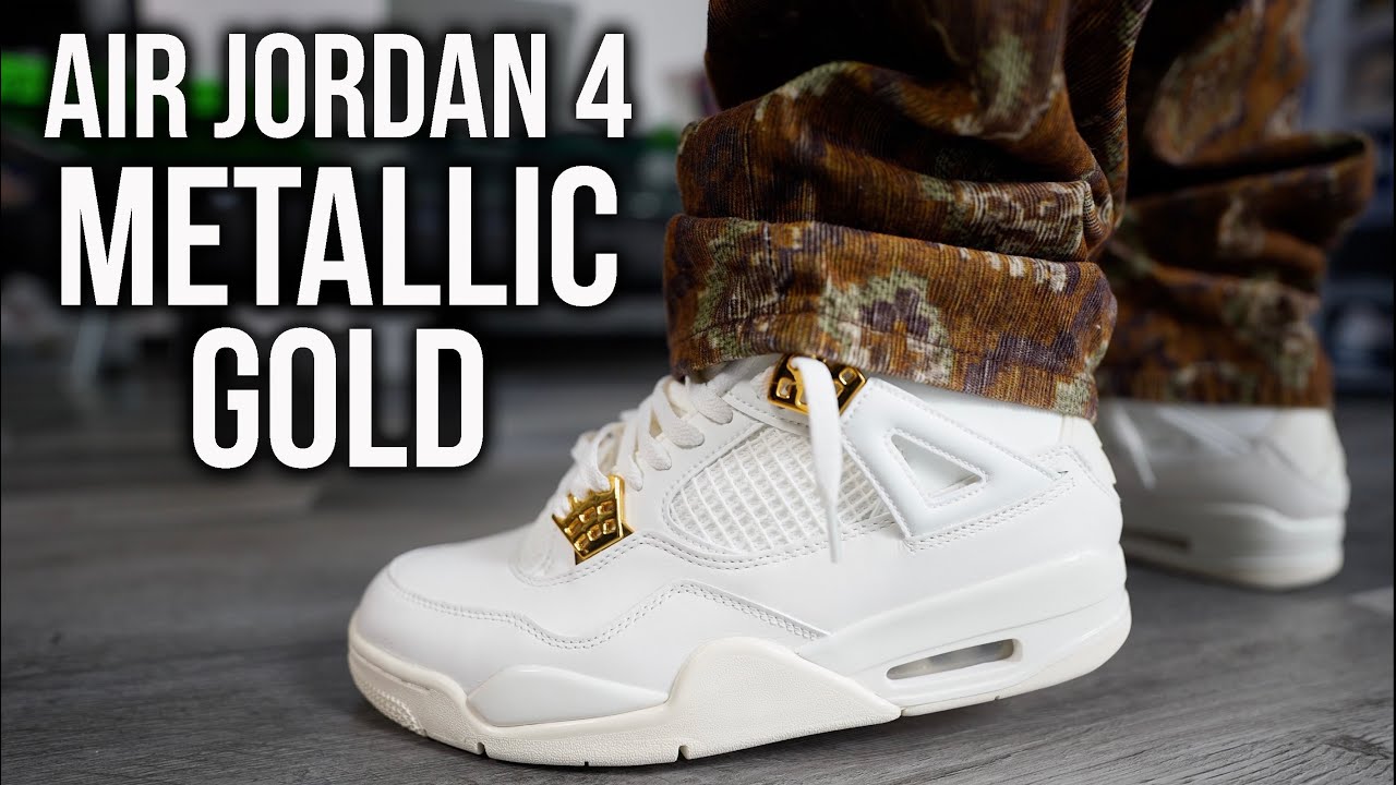Air Jordan 4 Metallic Gold Review & On Feet // This Will Be A $400 ...