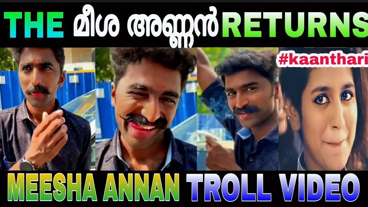 മീശ അണ്ണൻ തിരുമ്പി വന്തിട്ടെ 🥸🤣 | Meesha Vineeth Troll Video | Troll ...