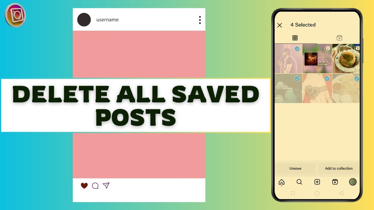 How to Delete All Saved Posts on Instagram at Once - YouTube