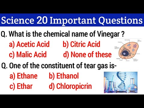 Science 20 Important Questions || General Science || Science Questions ...