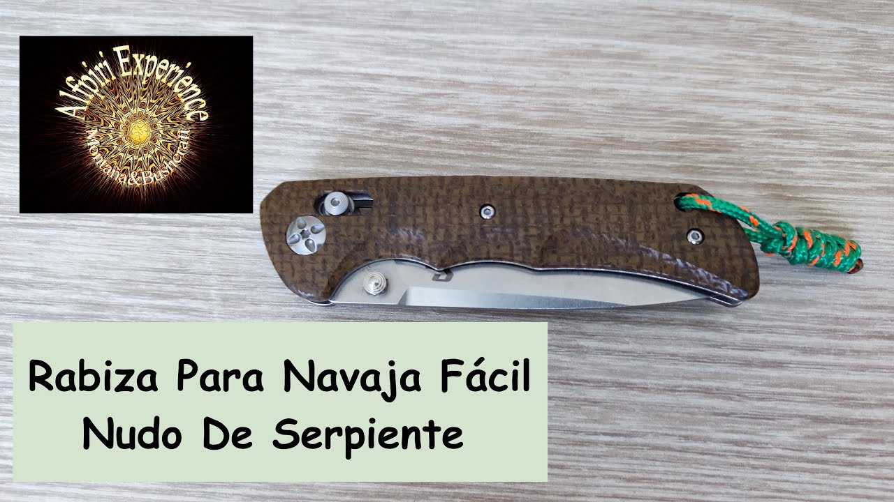 Rabiza Para Navaja Fácil (Nudo De Serpiente) Lanyard DIY - YouTube