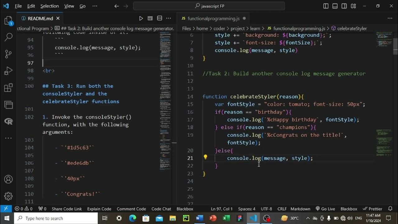 Programming Assignment: Building a functional program || Meta Frontend Developer - YouTube