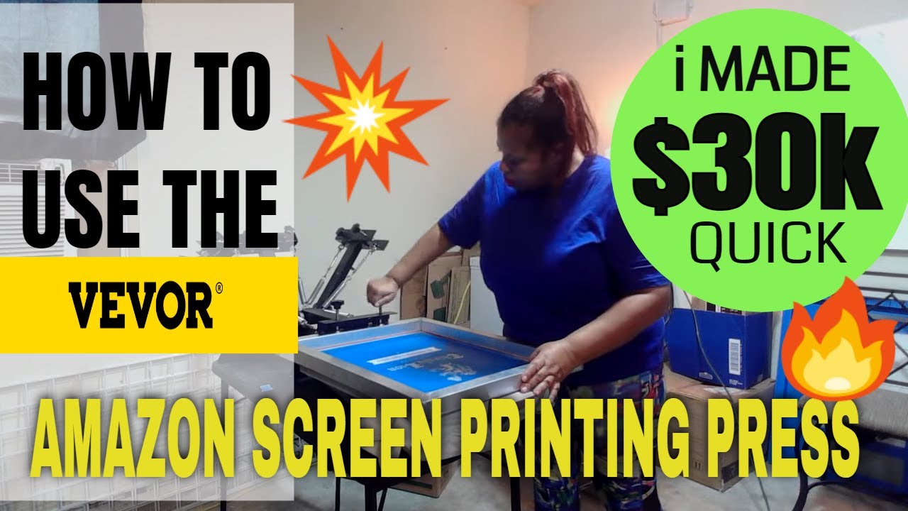 HOW TO MAKE MONEY SCREEN PRINTING ON THE VEVOR PRESS FROM AMAZON YouTube HOW TO MAKE MONEY SCREEN PRINTING ON THE VEVOR PRESS FROM AMAZON YouTube