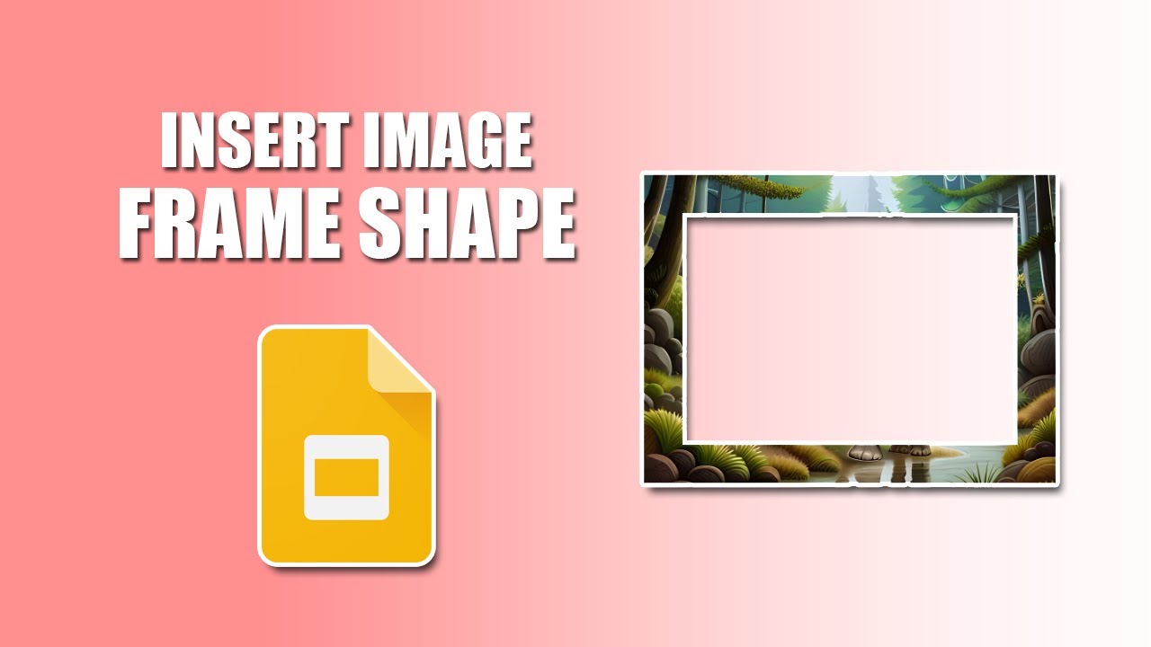 How to insert image into frame shape in google slides - YouTube