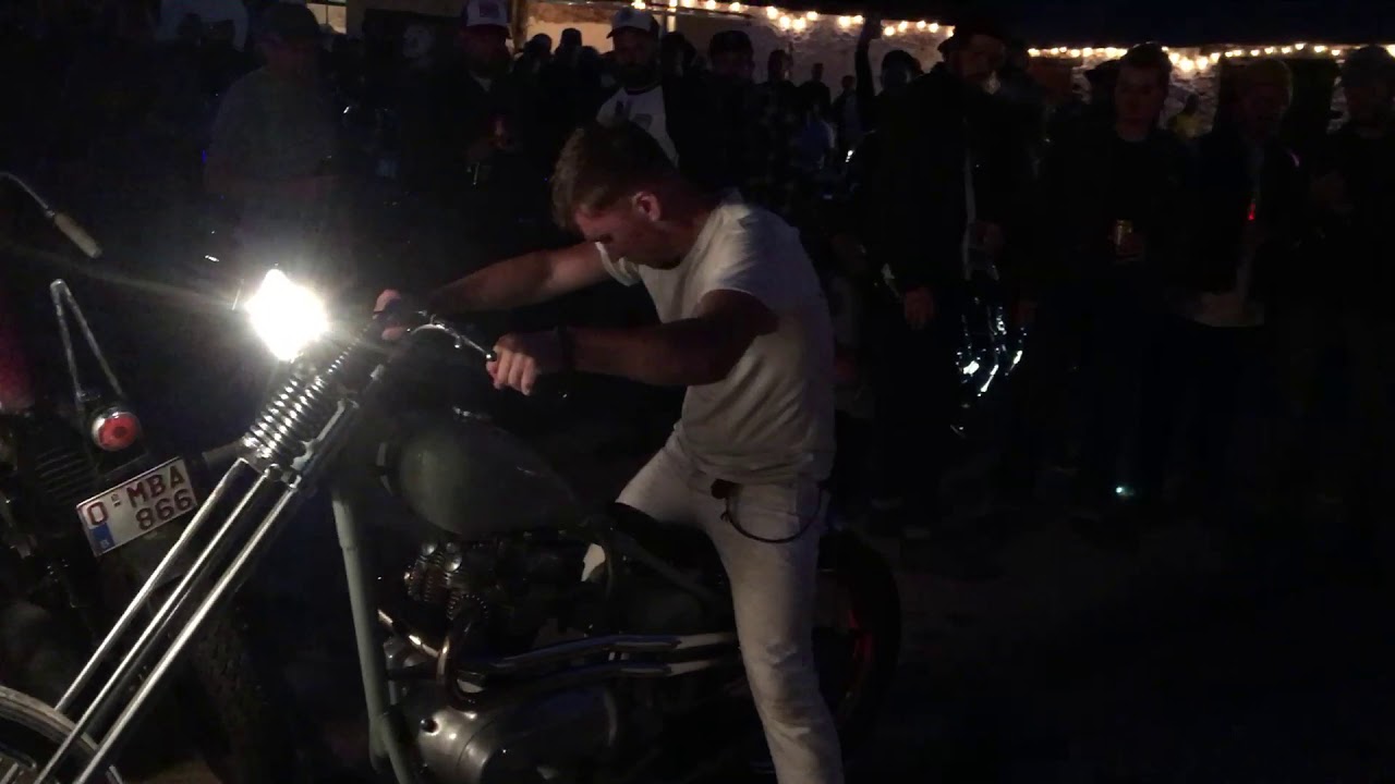 Triumph chopper bobber burnout hookup chopper show usk - YouTube