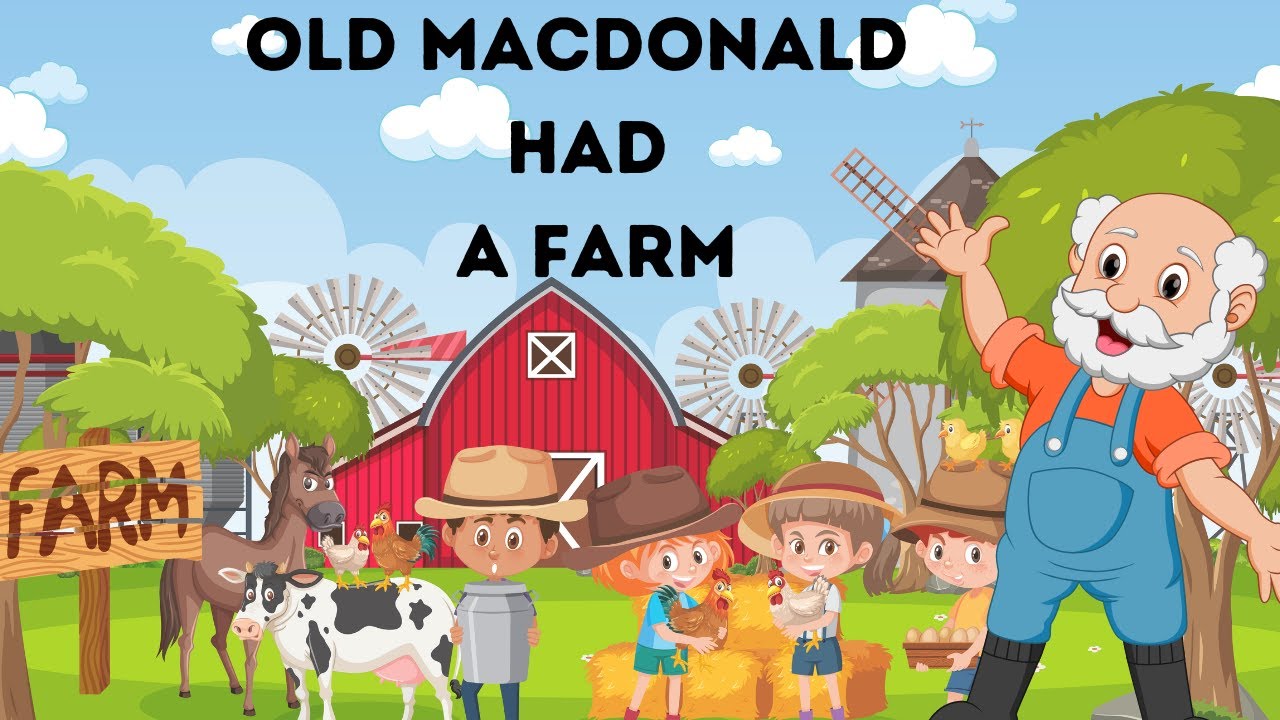 Old Macdonald had a farm - Classic Nursery Rhyme for Kids 🐄🐖🐔 Songs for ...