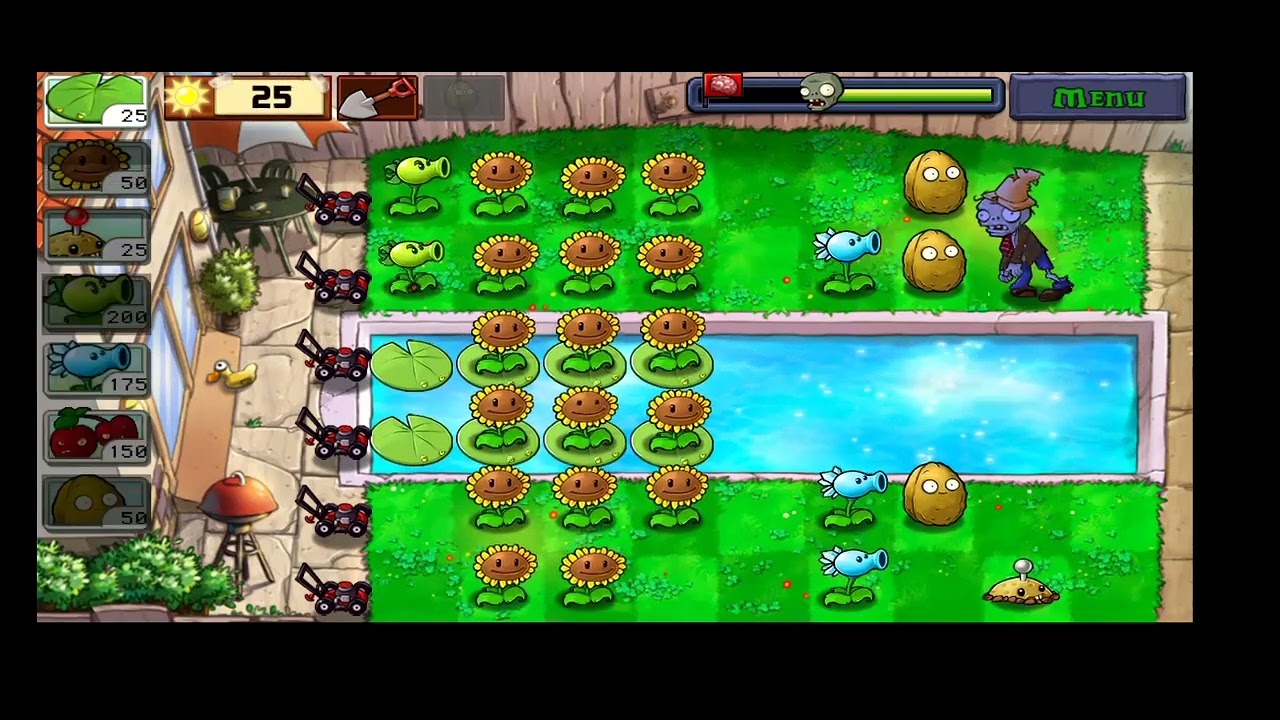 Let's Swim together 🏊‍♀️🌱 PvZ Adventure 3.1 _ No Cheat - YouTube