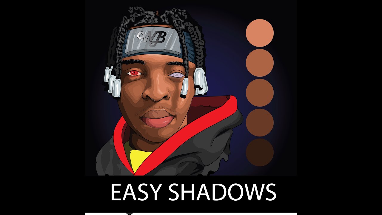 The Easiest way to add shadows to your vector art! - YouTube