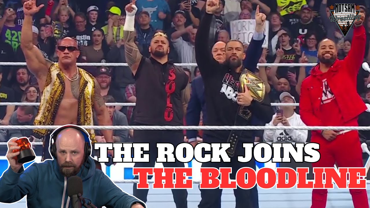 The Rock Joins The Bloodline and Turns Heel! | Notsam Wrestling ...