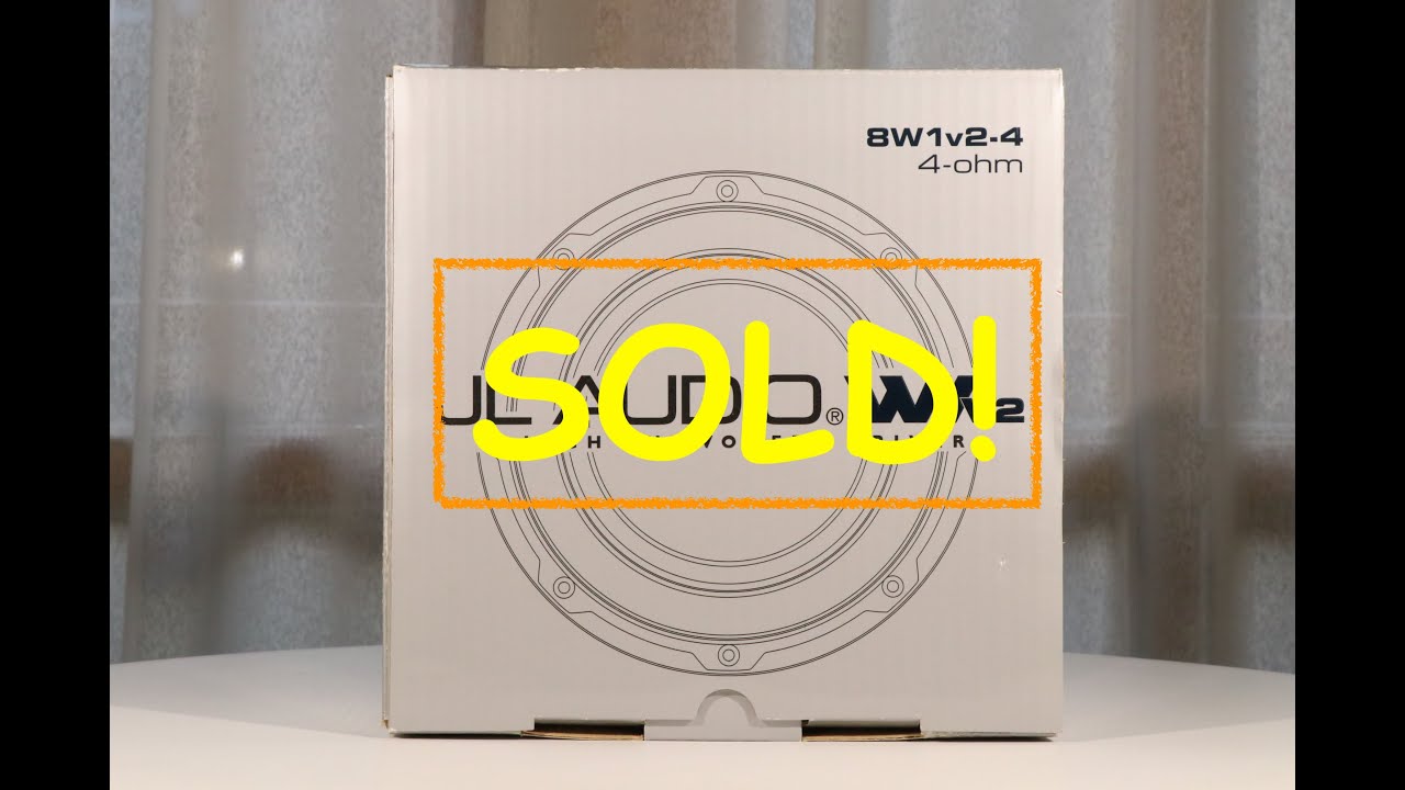 JL AUDIO: 8W1v2-4 [W1v2 Series] - [8" Subwoofer Drive 4-Ohm]. (Mar 07 ...