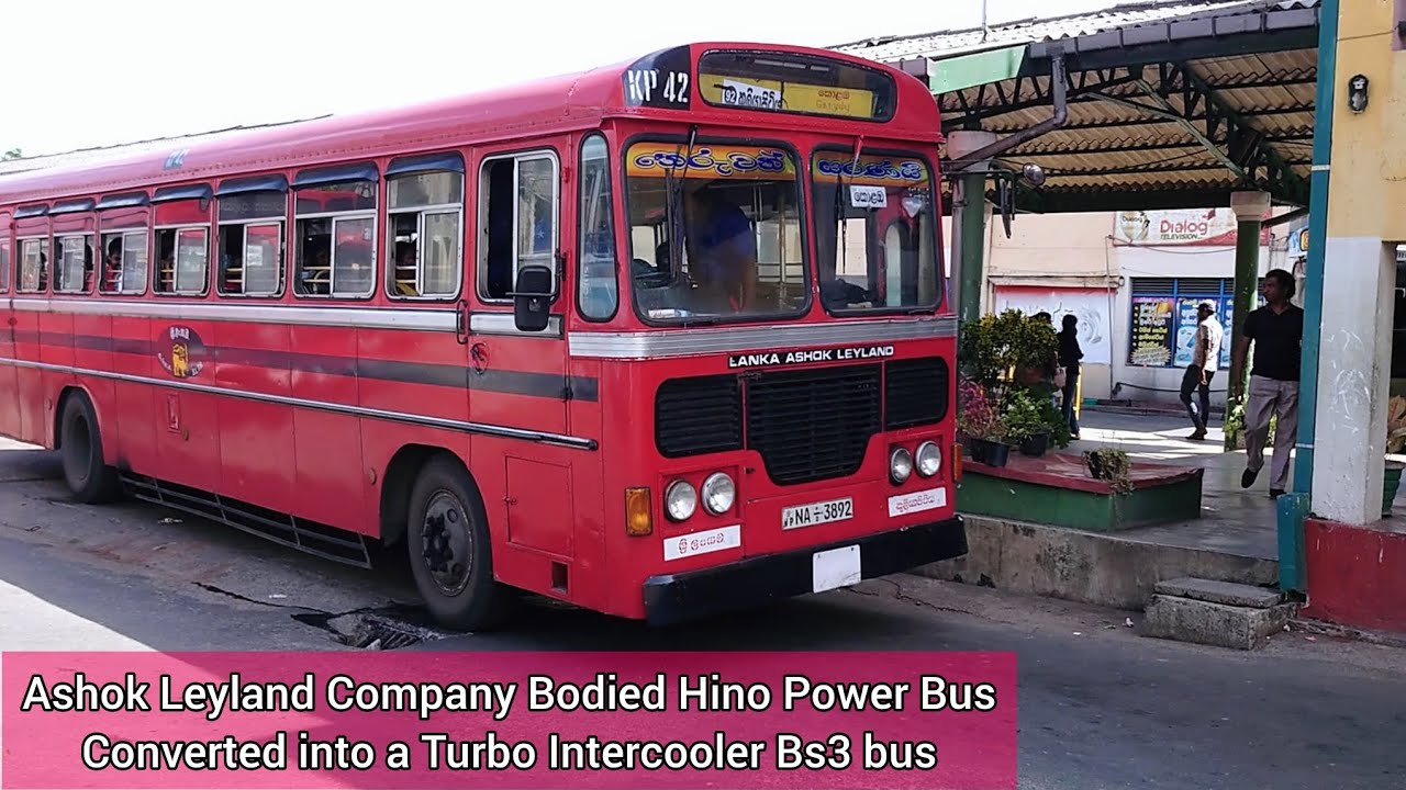 Ashok Leyland Company Limited Bodied Hino Power Viking Bus Converted to a BS3 Bus By SLTB - YouTube