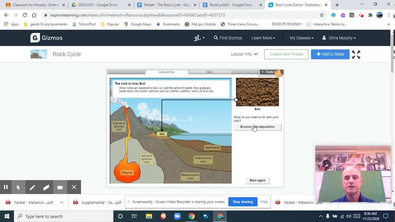 Rock Cycle gizmo - 5a-d - YouTube