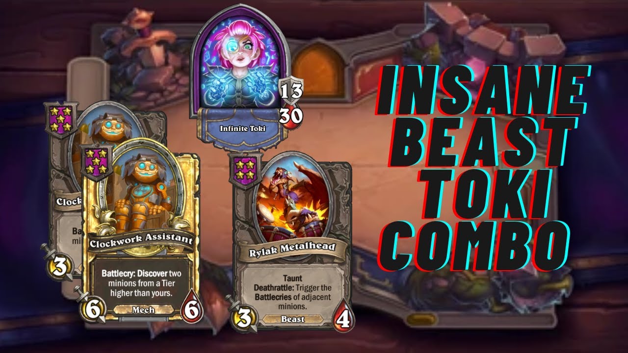 insane highroll with Toki's Buddy + Beasts | Hearthstone Battlegrounds ...