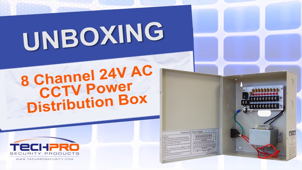 Unboxing - 8 Channel 24V AC CCTV Power Distribution Box - YouTube