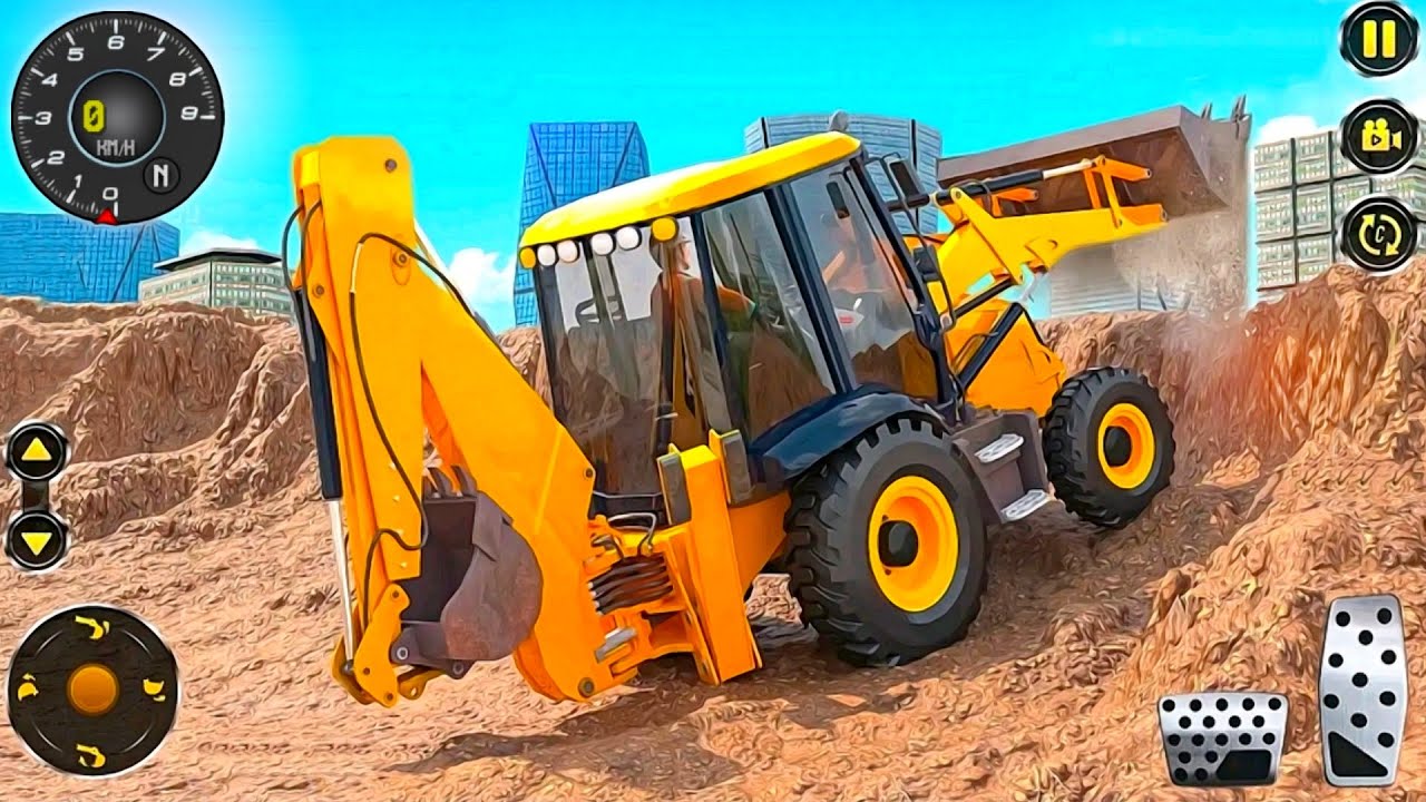 Real Jcb Backhoe Loader Simulator - JCB Excavator Driving Game ...