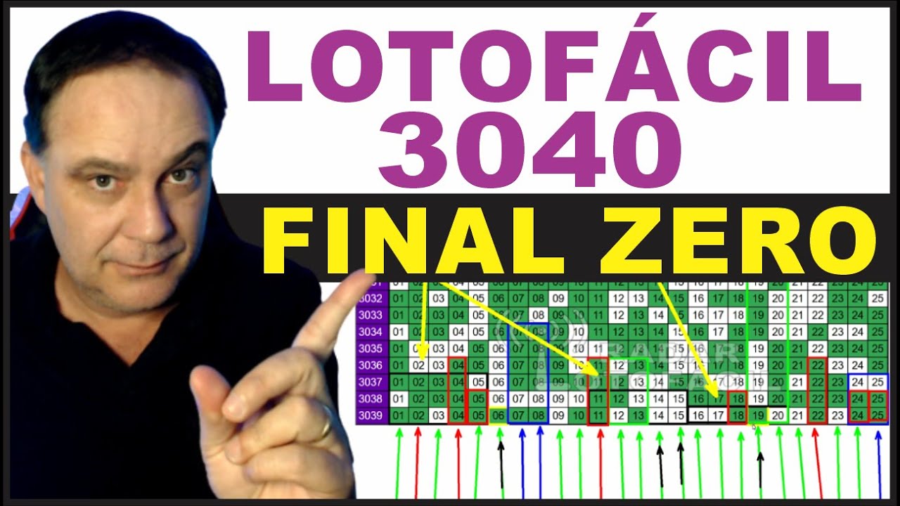 FINAL ZERO! Dicas Para Lotofácil 3040 Análise E Sugestão - YouTube