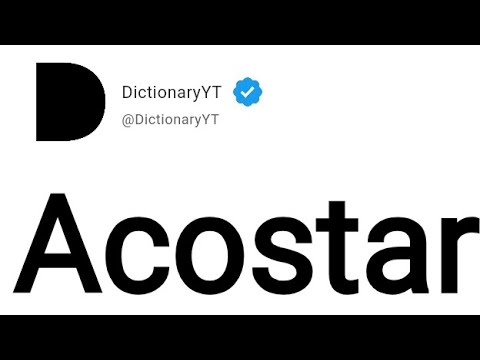 Acostar Meaning in English