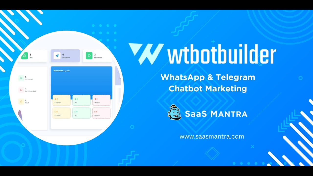 WTbotbuilder | SaaS Mantra | Lifetime Deal - YouTube