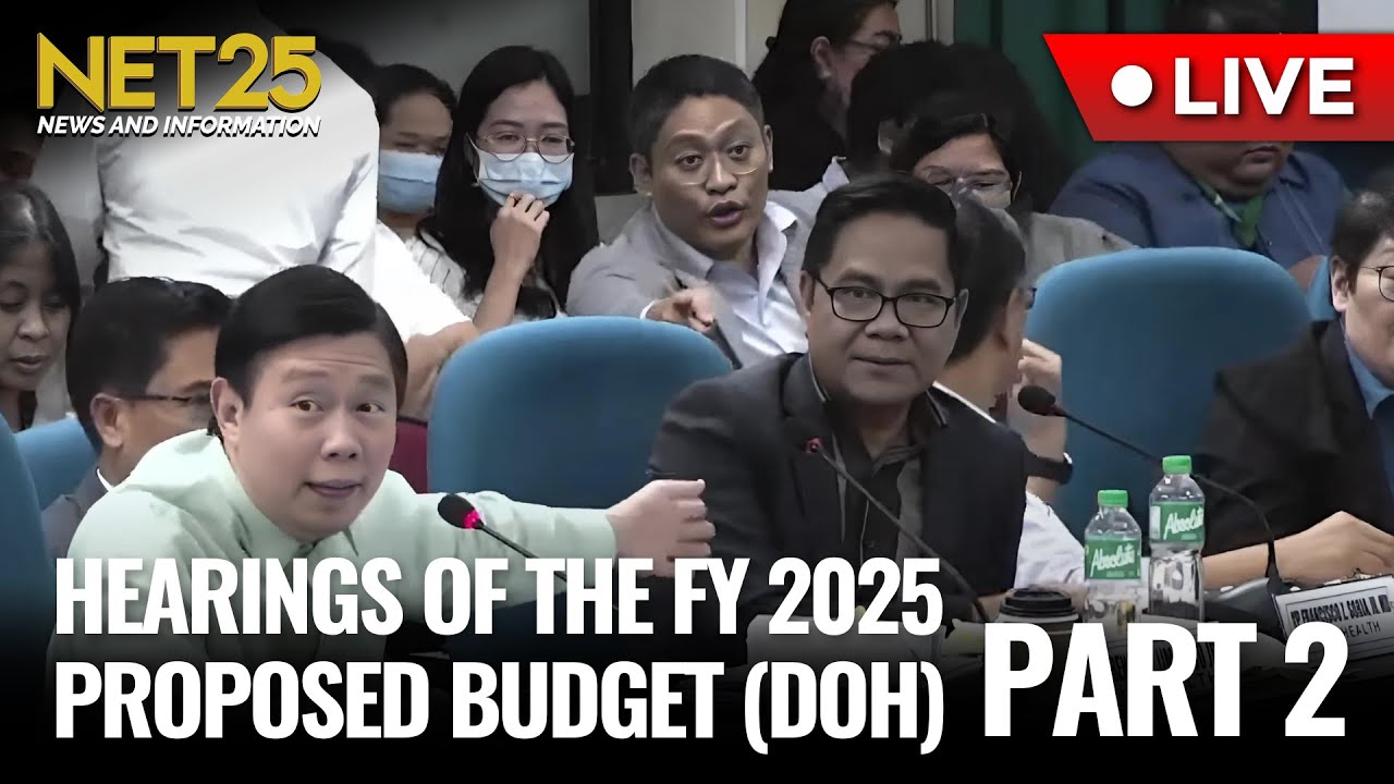 COMMITTEE ON APPROPRIATIONS - BUDGET BRIEFING/HEARINGS OF THE FY 2025 PROPOSED BUDGET (DOH) Part ...