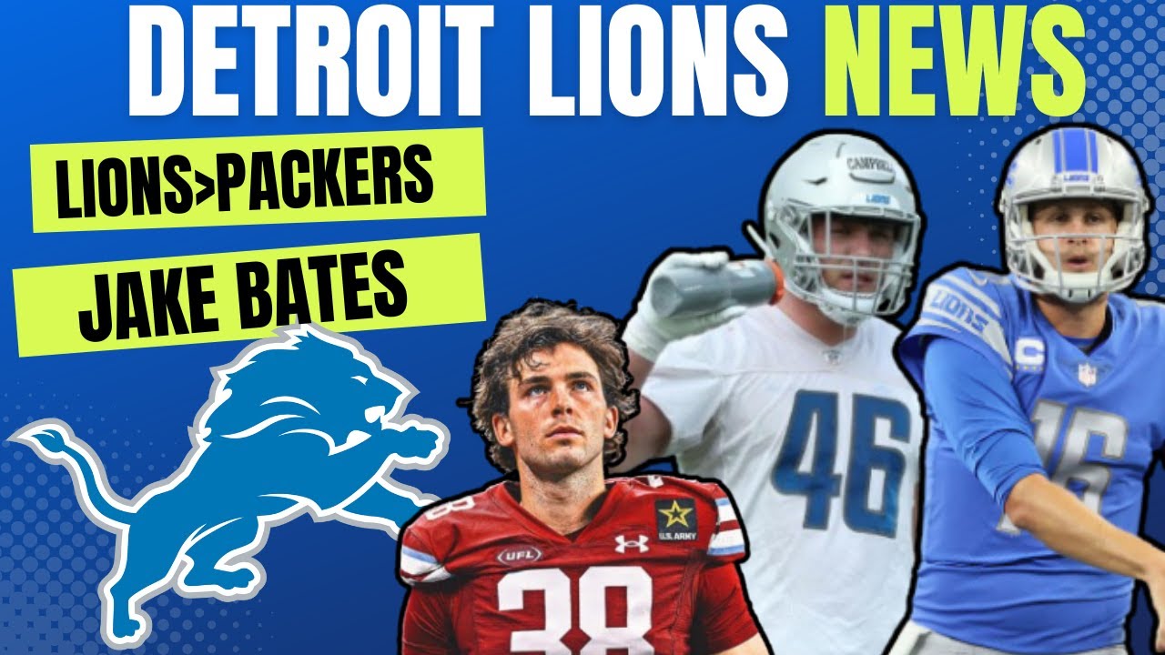Detroit Lions News: Lions Outsmart Packers Again, Jake Bates Signs, PFF ...
