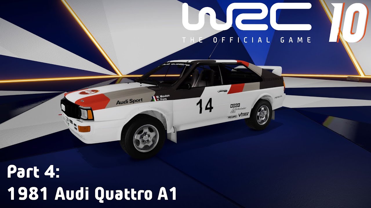 DRIVING THE 1981 AUDI - WRC 10 - YouTube